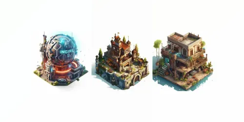 3D Model Buildings Midjourney Prompt | PromptBase