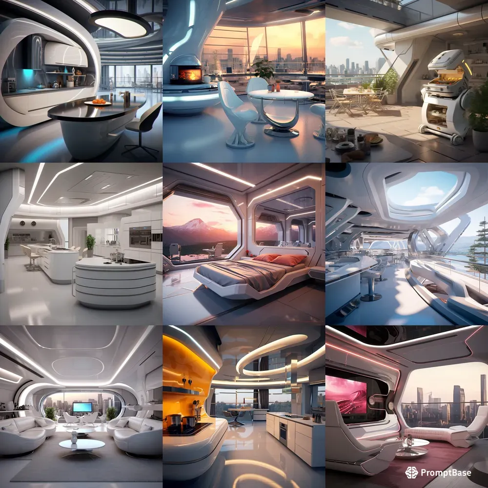 Meka Robot Style Architecture Designs Midjourney Prompt | PromptBase
