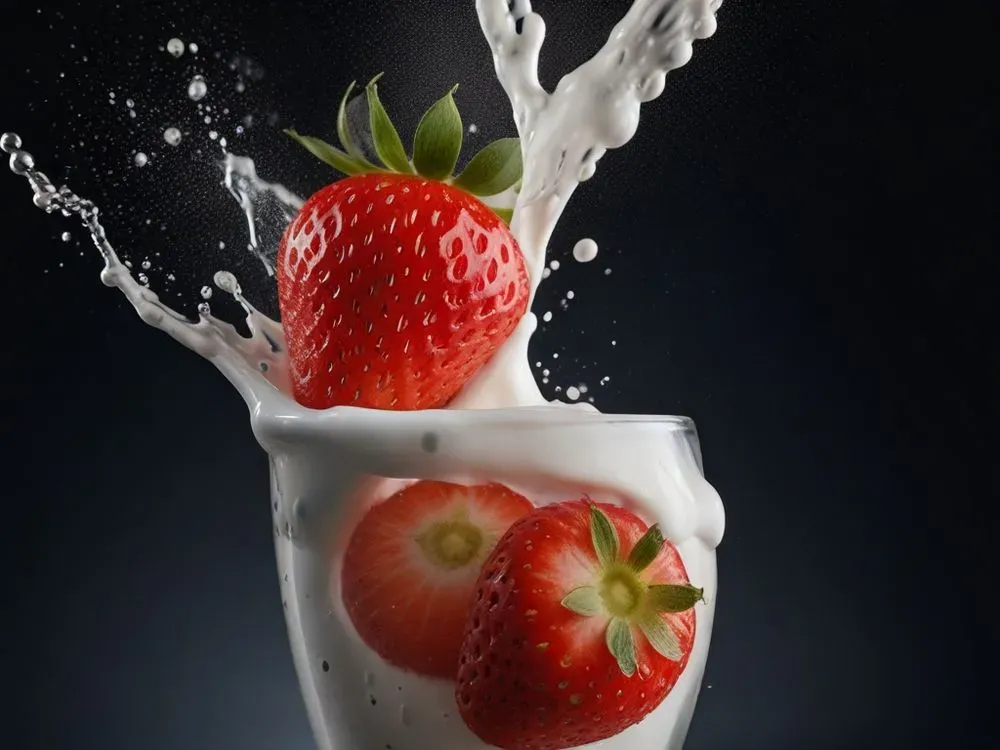 Dynamic Fruit Plunge Photographs Leonardo Ai Prompt | PromptBase
