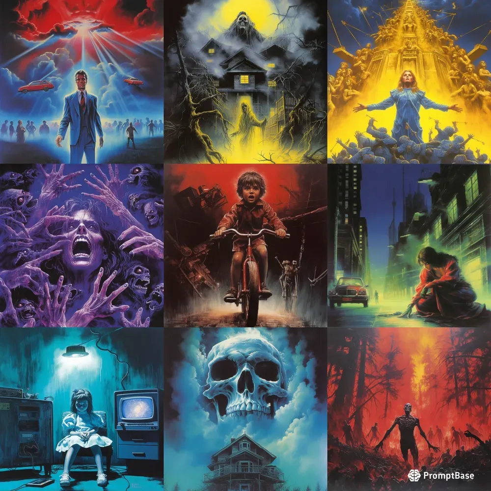 1980s Horror Movie Posters Midjourney Prompt | PromptBase