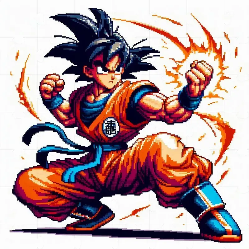 Fighters Pixel Art DALL·E Prompt | PromptBase
