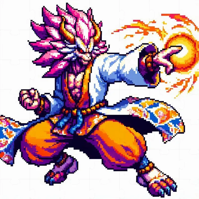 Fighters Pixel Art DALL·E Prompt | PromptBase