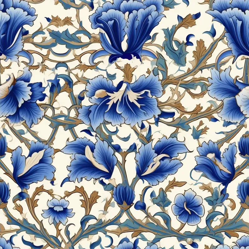 Classy Seamless Floral Patterns Midjourney Prompt | PromptBase