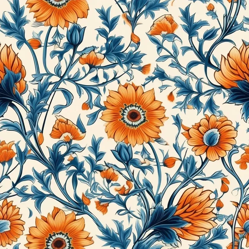 Classy Seamless Floral Patterns Midjourney Prompt | PromptBase