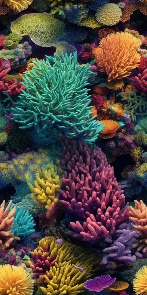 Seamless Vivid Underwater Coral Patterns Midjourney Prompt | PromptBase