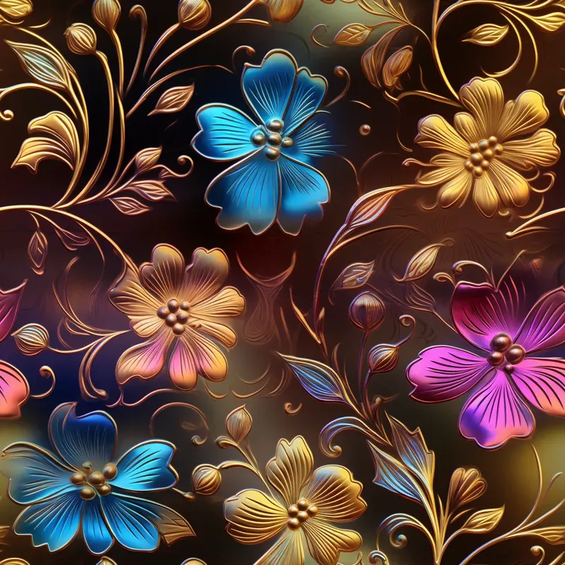 Mesmerising Repeating Floral Patterns Midjourney Prompt | PromptBase