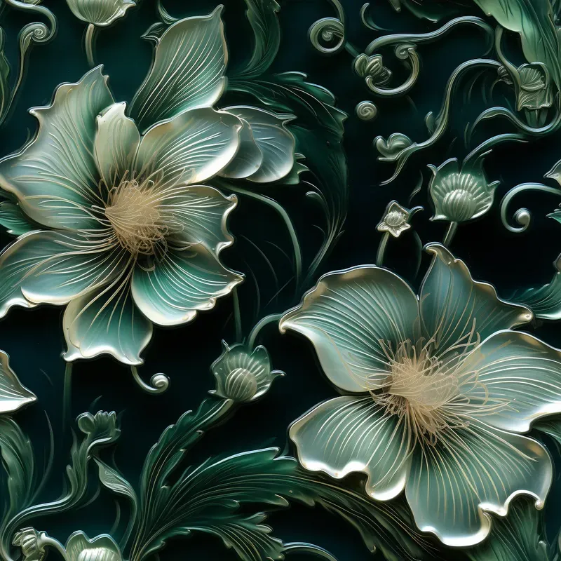 Mesmerising Repeating Floral Patterns Midjourney Prompt | PromptBase