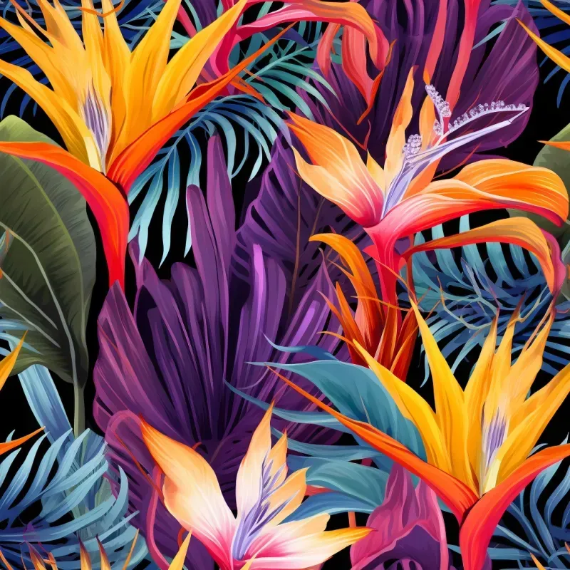 Mystical Bohemian Seamless Flora Pattern Midjourney Prompt | PromptBase