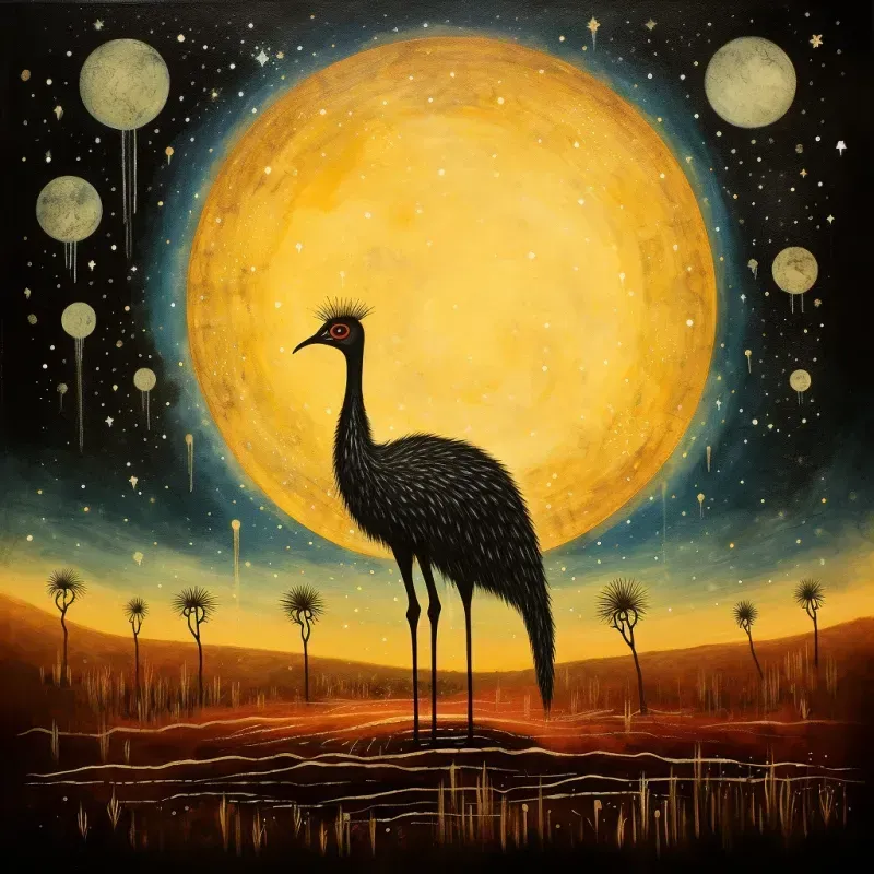 Dreamtime Aboriginal Inspired Art Midjourney Prompt | PromptBase