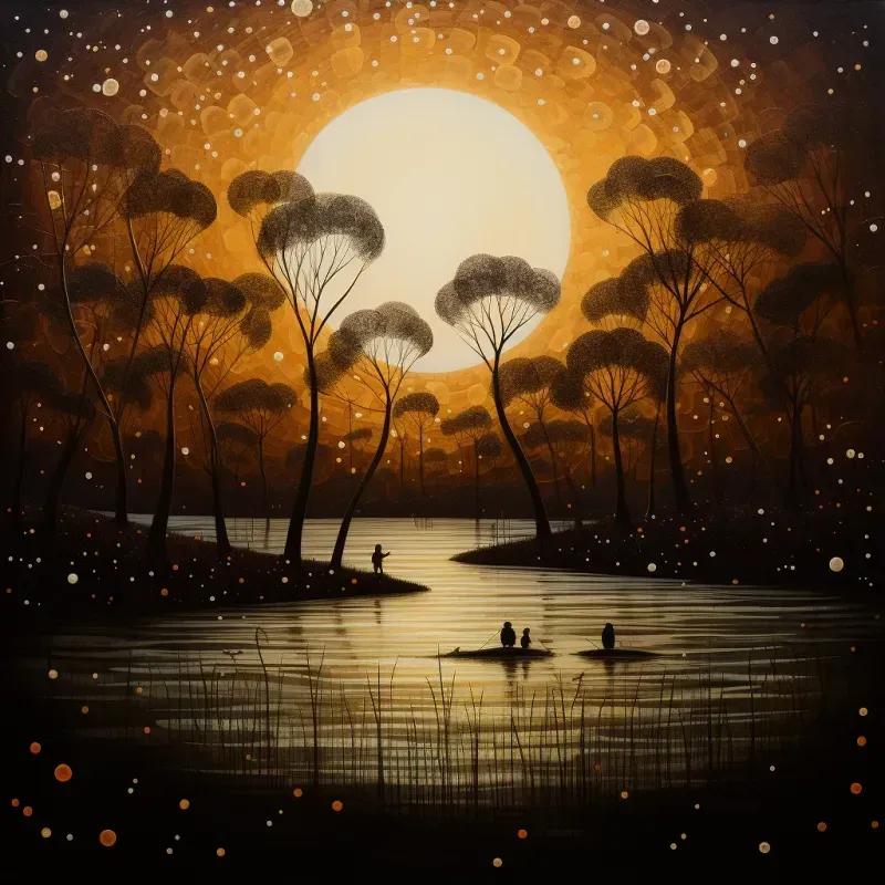 Dreamtime Aboriginal Inspired Art Midjourney Prompt | PromptBase