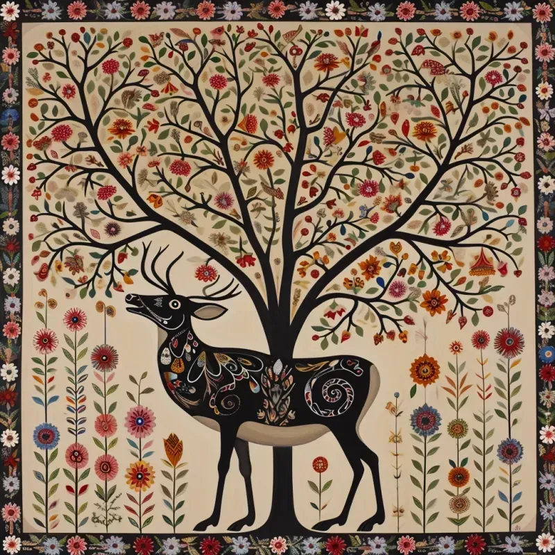 Enchanting Animal Persona Illustration Midjourney Prompt | PromptBase