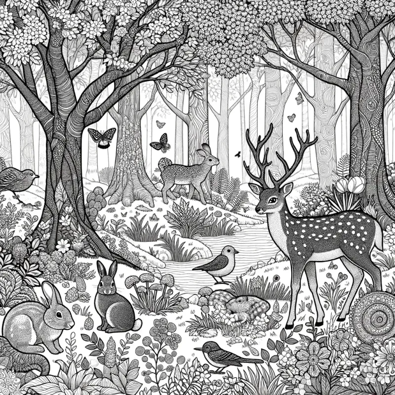 Intricate Mindfulness Coloring Book Page DALL·E Prompt | PromptBase