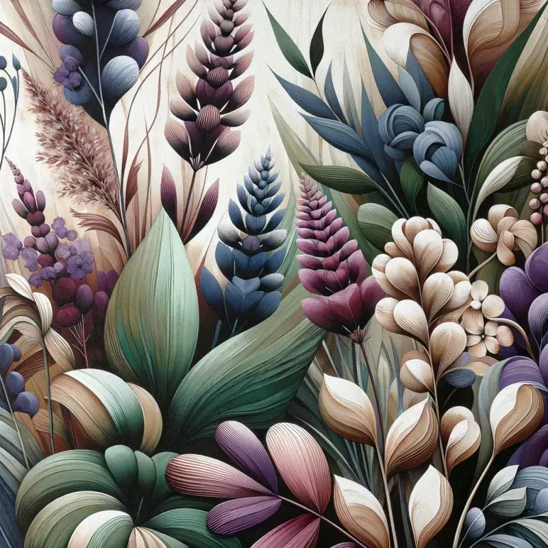 Repeating Expressionism Seamless Florals DALL·E Prompt | PromptBase