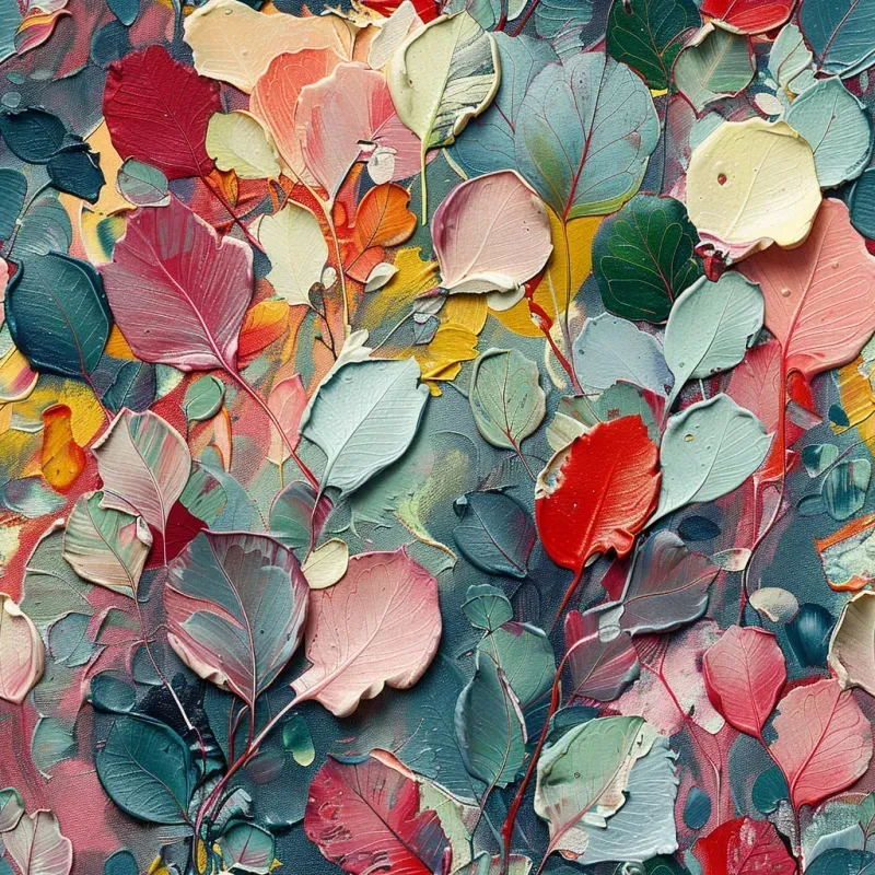 Seamless Abstract Leaf Mosaic Patterns Midjourney Prompt | PromptBase