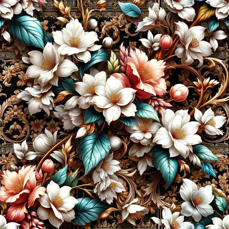 Seamless Metal Work Mosaic Patterns DALL·E Prompt | PromptBase