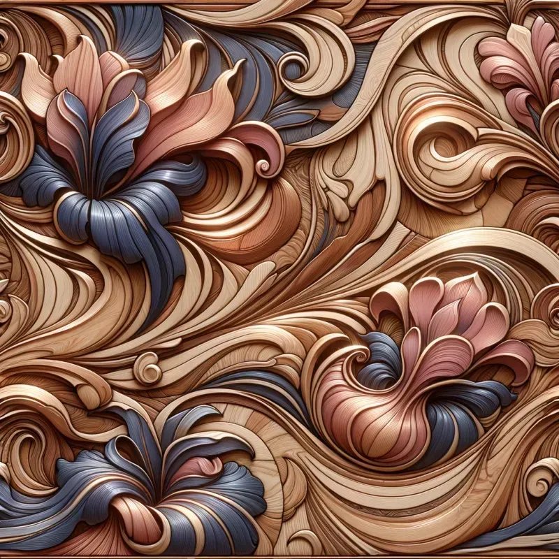 Seamless Luxe Floral Wood Patterns DALL·E Prompt | PromptBase