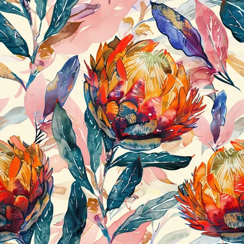 Seamless Watercolor Impressions Patterns Midjourney Prompt | PromptBase