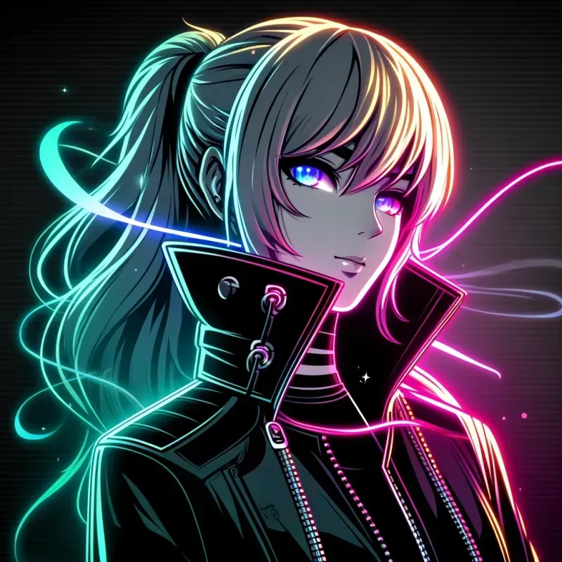 Vivid Glow Anime Illustration Portraits DALL·E Prompt | PromptBase