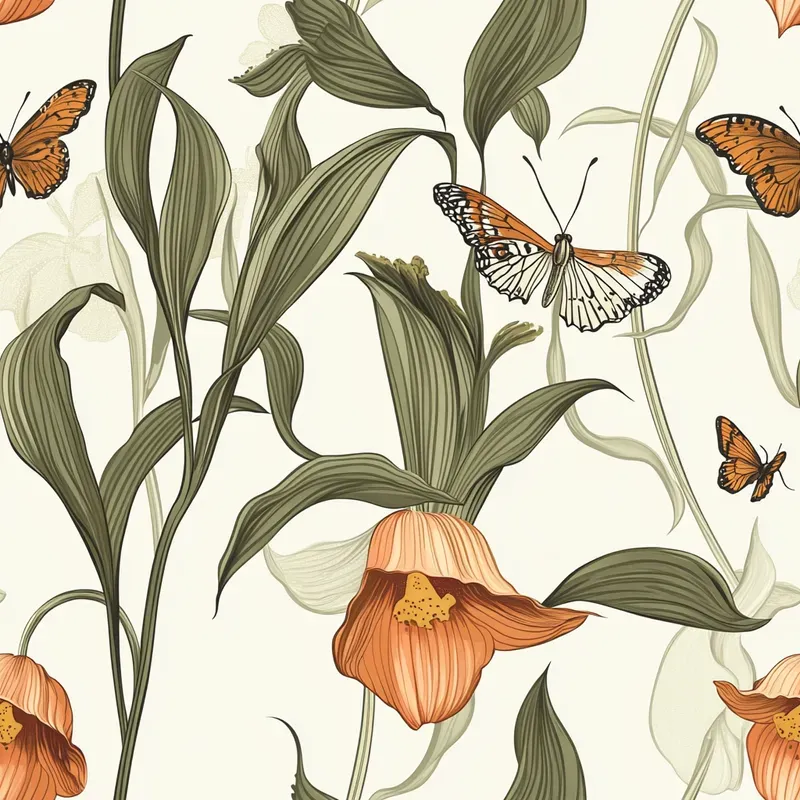 Intricate Botanical Flora Fauna Patterns Midjourney Prompt | PromptBase