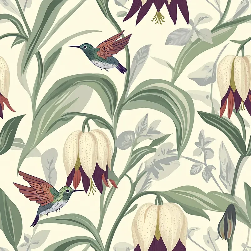 Intricate Botanical Flora Fauna Patterns Midjourney Prompt | PromptBase