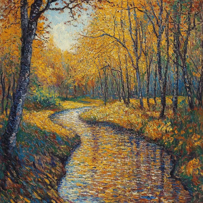 American Impressionist Landscape Paintings Midjourney Prompt | PromptBase