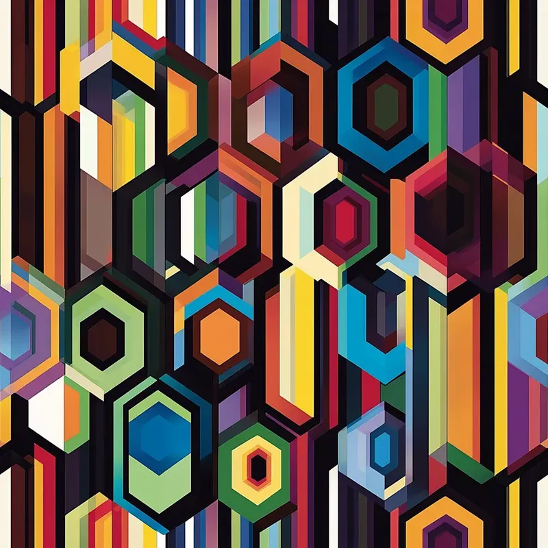 Dynamic Kinetic Art Seamless Patterns Midjourney Prompt | PromptBase