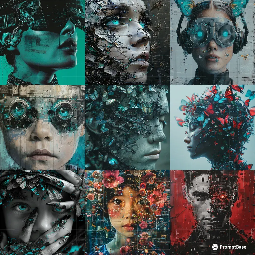 Futuristic Cyberpunk Posters Midjourney Prompt | PromptBase