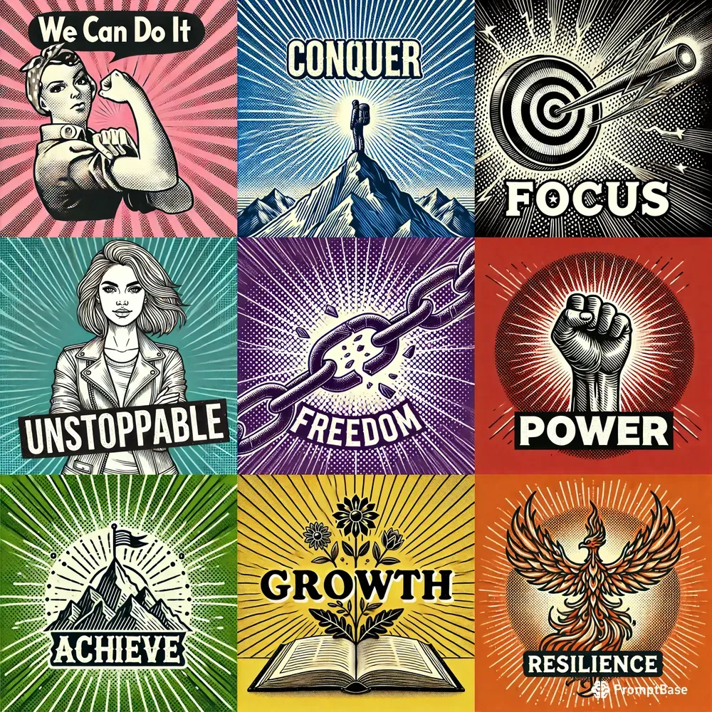 Empowerment Symbols DALL·E Prompt | PromptBase