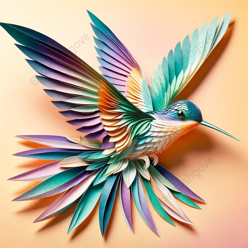 Creative Paper Creation Art Craft Beauty DALL·E Prompt | PromptBase