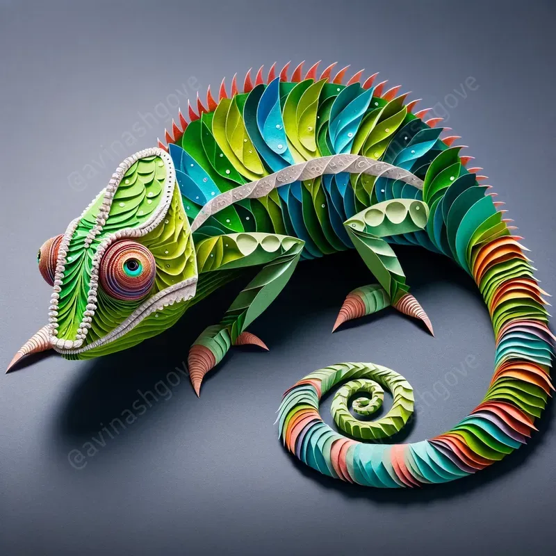 Creative Paper Creation Art Craft Beauty DALL·E Prompt | PromptBase