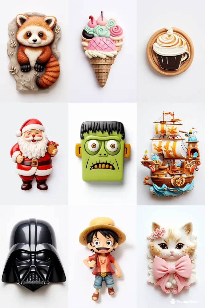 Cute Fridge Magnets Midjourney Prompt | PromptBase