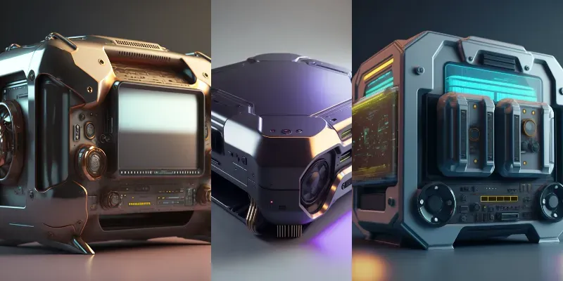 Futuristic Gaming Consoles Midjourney Prompt | PromptBase