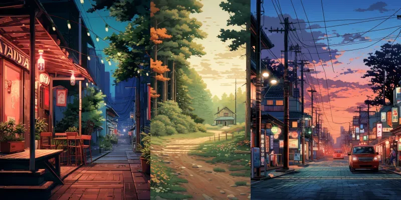 Lofi Landscapes Forges Midjourney Prompt | PromptBase