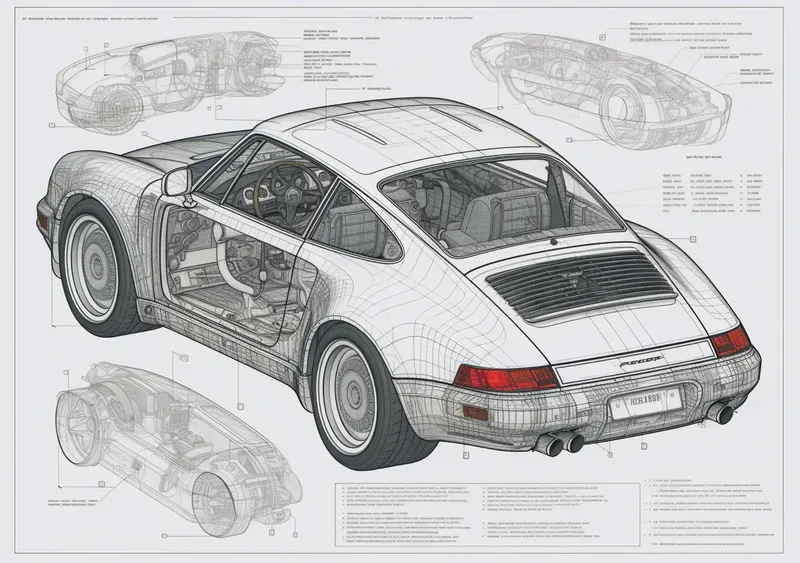 Automotive Engineering Design Drawings Midjourney Prompt | PromptBase
