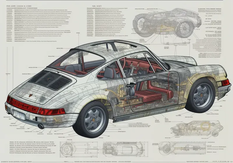Automotive Engineering Design Drawings Midjourney Prompt | PromptBase