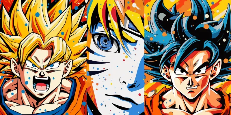 Anime Pop Art Characters Midjourney Prompt | PromptBase