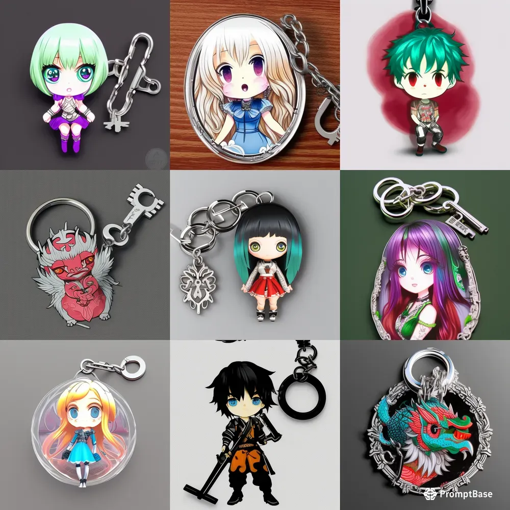 Customizable Japanese Keychains Stable Diffusion Prompt | PromptBase