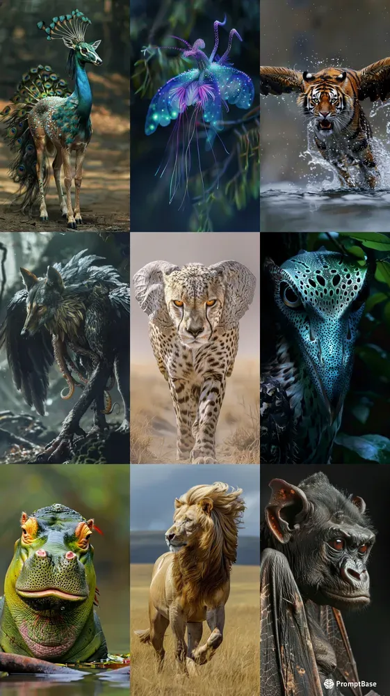 Hybrid Animals New Species Midjourney Prompt | PromptBase