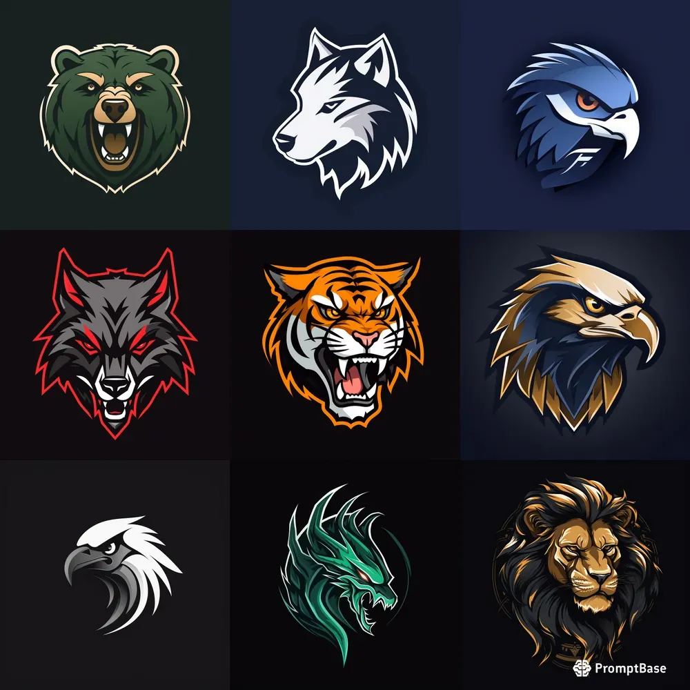 Majestic 2D Discord Logos Midjourney Prompt | PromptBase