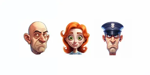 Guess Who Caricature Portraits Midjourney Prompt | PromptBase