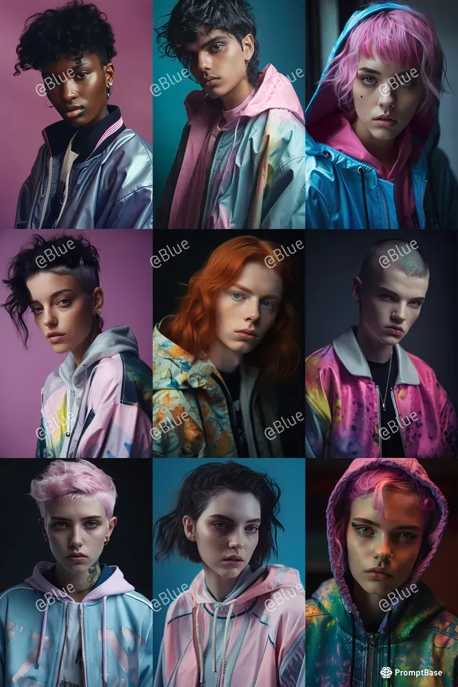 Gen Z Models Midjourney Prompt | PromptBase