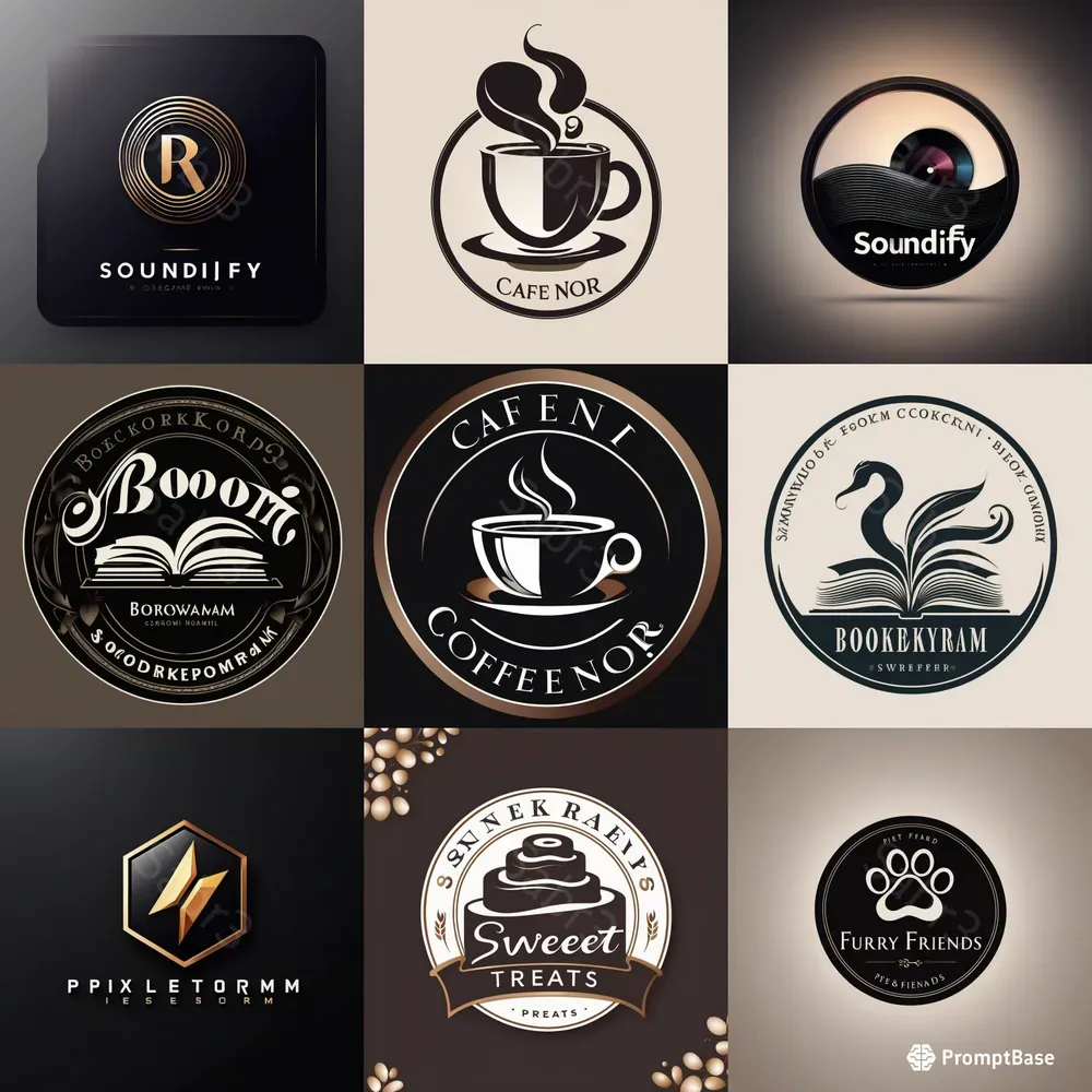 Elegant Dark Logos Stable Diffusion Prompt | PromptBase