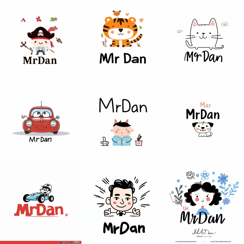 Simple Cute Cartoons With Text Midjourney Prompt | PromptBase