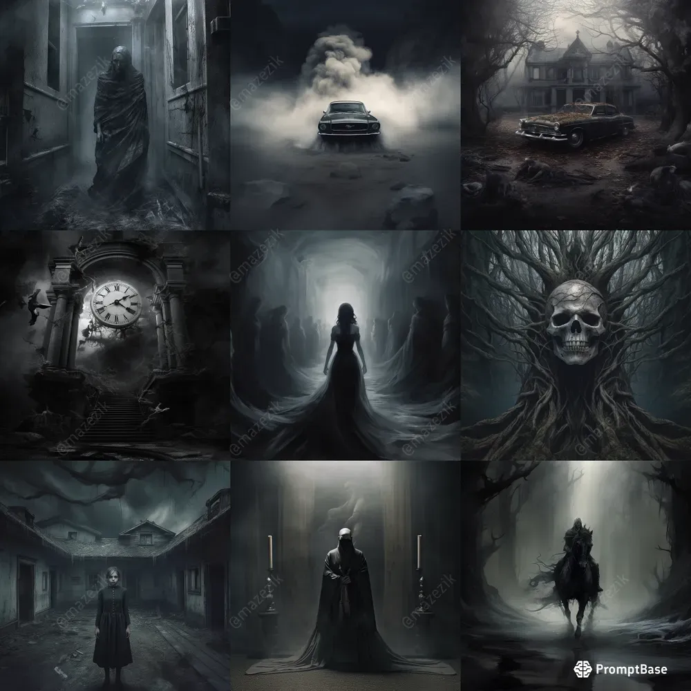 Dark Cover Art Midjourney Prompt | PromptBase