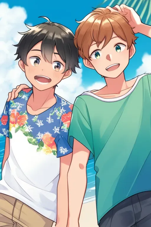 Boys Love Manga -Western Influence Midjourney Prompt | PromptBase