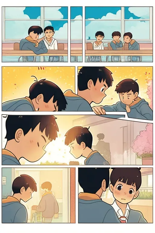 Boys Love Manga -Western Influence Midjourney Prompt | PromptBase