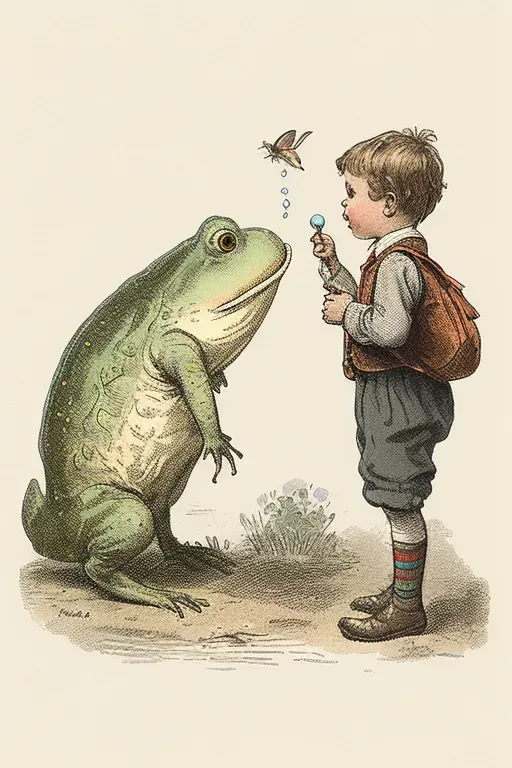 Victorian Childrens Book Illustrations Midjourney Prompt | PromptBase