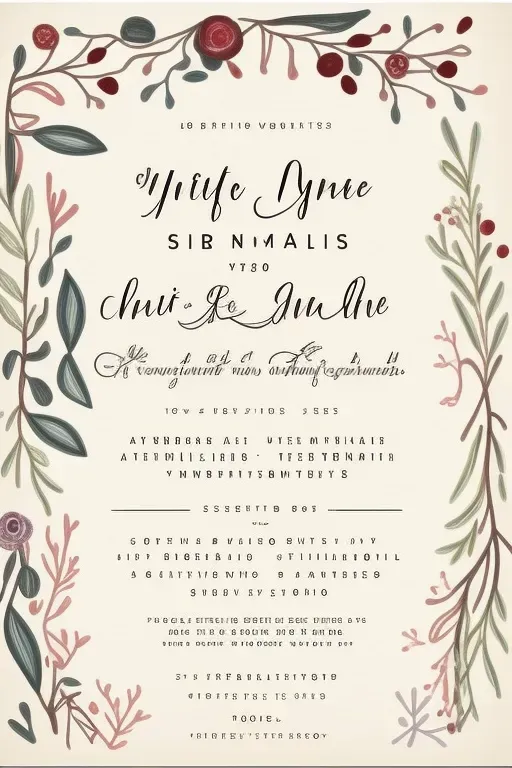 Wedding Invitations Midjourney Prompt | PromptBase