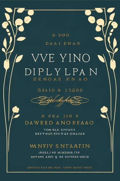 Wedding Invitations Midjourney Prompt | PromptBase