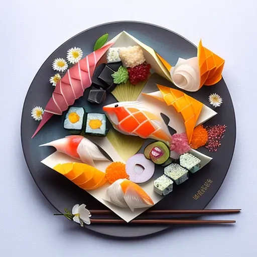 Origami Foods Midjourney Prompt | PromptBase